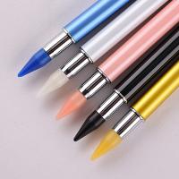 China Acrylic and Metal Dual Ended Stainless Steel Tips Nail Picker Dotting Pen Tool for Crystal for sale