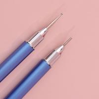 China Acrylic and Metal Dual Ended Stainless Steel Tips Nail Picker Dotting Pen Tool for Crystal for sale