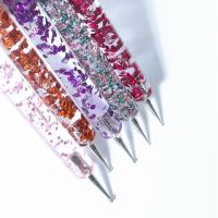 China 5pcs/set Glitter Acrylic Handle Nail Art Dotting Pen Tool for Professional Nail Salon for sale