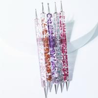 China 5pcs/set Glitter Acrylic Handle Nail Art Dotting Pen Tool for Professional Nail Salon for sale