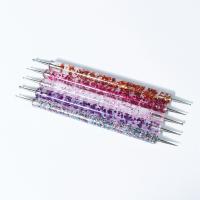 China 5pcs/set Glitter Acrylic Handle Nail Art Dotting Pen Tool for Professional Nail Salon for sale