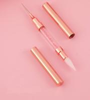 China Acrylic Handle Dual-ended Rhinestone Crystals Studs Picker Wax Pencil for Nail Design for sale
