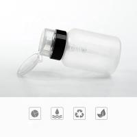 China Hot Sale Nail Art Plastic Nail Polish Remover Bottle With Pump Wholesale Nail Removal Pump Disapenser Bottle for sale