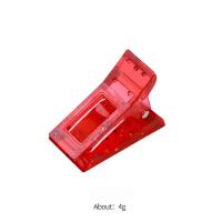 China Approx. 6g Function Clear Nail Clips Plastic Colorful Poly Gel Finger Make-up Fixed Tips for sale
