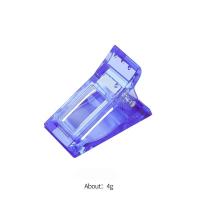 China Approx. 6g Function Clear Nail Clips Plastic Colorful Poly Gel Finger Make-up Fixed Tips for sale