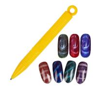 China Nail Painting Tool Magnetic Pen Double Head 3D Magnetic Cat Eye Gel Magic Magnet Stick for sale