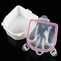 China White ABS Nail Tips Soak Off Gel Polish Manicure Bowl 14.1*11*5.9cm with Benefit for sale