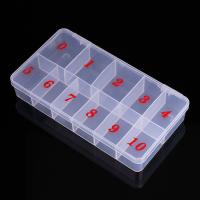 China Professional Nail Supplier Beauty Tools 11grids Empty Nail Jewelry Decoration Storage Box Nail Tips Box for sale