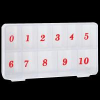 China Professional Nail Supplier Beauty Tools 11grids Empty Nail Jewelry Decoration Storage Box Nail Tips Box for sale