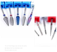 China High Quality Nail Drill Bits Tungsten Steel Grinding Head For Nail Gel Sharpener for sale