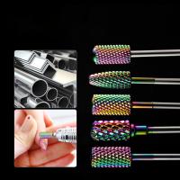 China Professional Electrical Colorful Alloy Portable Nail Grinding Head Electric Nail Drill Bits Set for sale