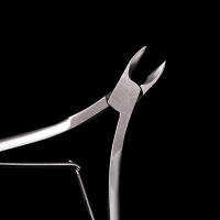 China Stainless Steel Double Fork Peeling Scissors Nail Treatment Tool for Callus Removal for sale