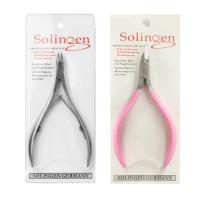 China Stainless Steel Double Fork Peeling Scissors Nail Treatment Tool for Callus Removal for sale