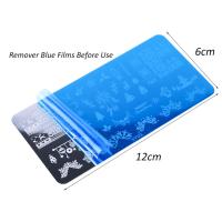 China Factory Wholesale Christmas Snowflake Series Stainless steel Nail Art Stamping Plate Tools for sale