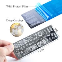 China Nail Art Transfer Steel Plate with Retro Butterfly Petal Design Eco-friendly and Durabl for sale