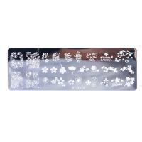 China Nail Art Transfer Steel Plate with Retro Butterfly Petal Design Eco-friendly and Durabl for sale