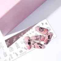 China Nail Art Transfer Steel Plate with Retro Butterfly Petal Design Eco-friendly and Durabl for sale