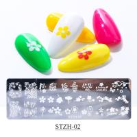 China Nail Art Transfer Steel Plate with Retro Butterfly Petal Design Eco-friendly and Durabl for sale