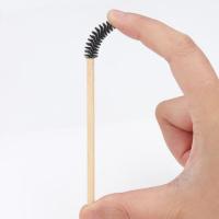 China Synthetic Hair Pink Bamboo Disposable Mascara Lash Wand Tube for Eyelash Spoolie Brush for sale