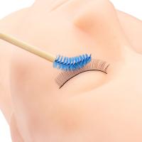 China Synthetic Hair Pink Bamboo Disposable Mascara Lash Wand Tube for Eyelash Spoolie Brush for sale
