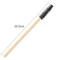China Synthetic Hair Pink Bamboo Disposable Mascara Lash Wand Tube for Eyelash Spoolie Brush for sale