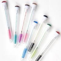 China Synthetic Hair Plastic Handle Blue Disposable Mascara Lash Wand Tubes for Eyelash Brush for sale