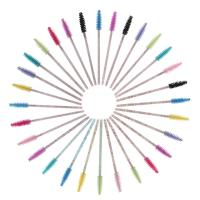 China Nylon Hair Plastic Handle Disposable Eyelash Brush Cleaner Holder with Free Design for sale