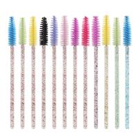 China Nylon Hair Plastic Handle Disposable Eyelash Brush Cleaner Holder with Free Design for sale