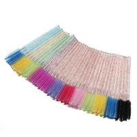 China Nylon Hair Plastic Handle Disposable Eyelash Brush Cleaner Holder with Free Design for sale