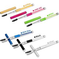 China Wholesale Provate Label Colorful Rhinestone Handle Eyelash Extension Makeup Mascara Wand Crystal Eyelash Brush for sale
