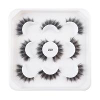 China New Private Label fluffy 3d 15-25mm vegan mink lashes 25mm full strip faux mink eyelashes wholesale for sale