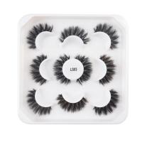 China New Private Label fluffy 3d 15-25mm vegan mink lashes 25mm full strip faux mink eyelashes wholesale for sale