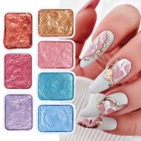 China Nail Salon DIY Mixed Color Pearlescent Watercolor Solid Pigments Paint for Nails for sale