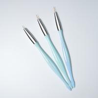 China Plastic Handle 3PCS/set Gel Nail Painting Art Brushes Liner Set for and Nail Art DIY for sale