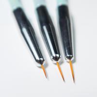 China Plastic Handle 3PCS/set Gel Nail Painting Art Brushes Liner Set for and Nail Art DIY for sale