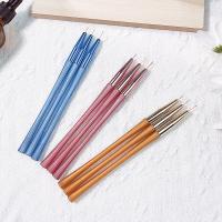 China Plastic nylon Handle Material Plastic 3PCS/set Nail Art Liner Brush Set with Custom Logo for sale
