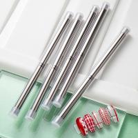 China 6/9/12/15/18mm Nails Tool Nylon Hair Art Nail Liner Brush Set with Silver Metal Handle for sale