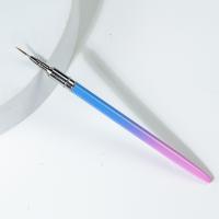 China Metal Handle Gel Nail Art Liner Brushes Set 7/9/11/15/20mm for Fine Manicure Painting for sale
