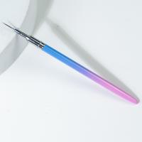 China Metal Handle Gel Nail Art Liner Brushes Set 7/9/11/15/20mm for Fine Manicure Painting for sale