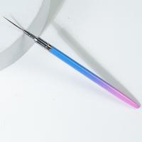 China Metal Handle Gel Nail Art Liner Brushes Set 7/9/11/15/20mm for Fine Manicure Painting for sale