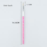China Customized Private Label Style Liner Brush Nail Art Brush Set with Acrylic Handle for sale