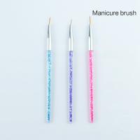 China Customized Private Label Style Liner Brush Nail Art Brush Set with Acrylic Handle for sale