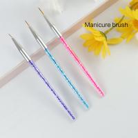 China Customized Private Label Style Liner Brush Nail Art Brush Set with Acrylic Handle for sale