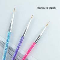 China Customized Private Label Style Liner Brush Nail Art Brush Set with Acrylic Handle for sale