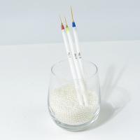 China White Plastic Handle And Nylon Hair Nail Liner Brush Perfect for Your Beauty Needs for sale
