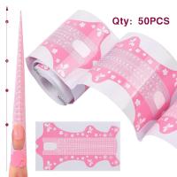 China Custom Logo Nail Forms for Builder Gel Overlong Acrylic Curve UV Gel Nail Extension for sale