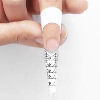 China Picture Professional Customized Dual 100pcs/roll Quickly Building UV Gel Long Nail Extension Forms Paper for sale