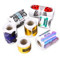 China Picture Professional Customized Dual 100pcs/roll Quickly Building UV Gel Long Nail Extension Forms Paper for sale