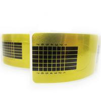 China High Sticky Gold Dual Long Plastic Nail Form Custom LOGO 100Pcs /Roll for Easy Apply for sale