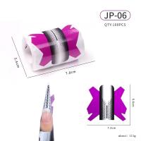 China UV Gel Butterfly Nail Tip Extension Form 100 Pcs/Pack Paper Trays featuring Custom Logo for sale